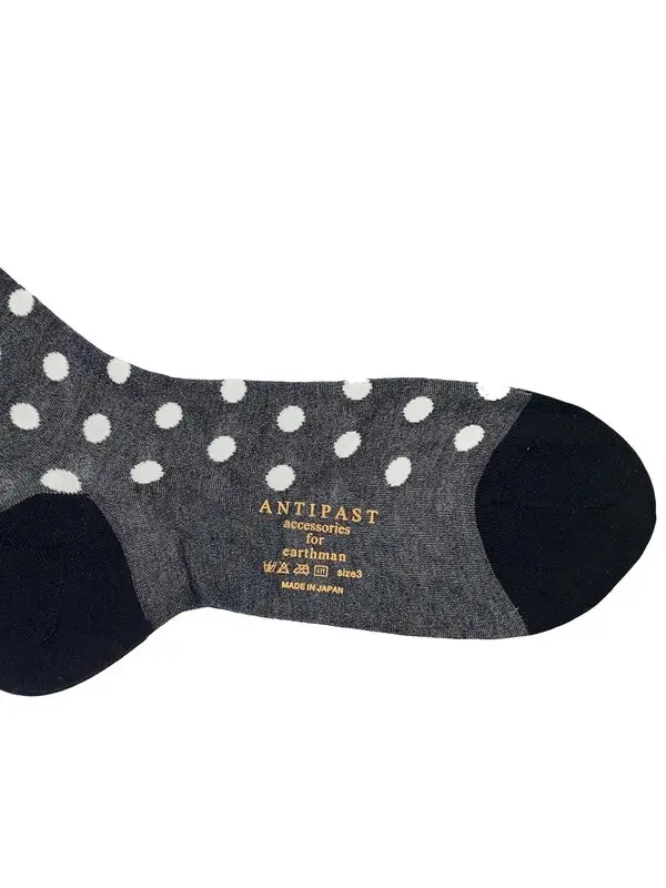 ANTIPAST Pois Crew Socks - Black