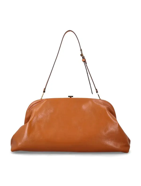 Alberta Ferretti Leather Shoulder Bag - Brown