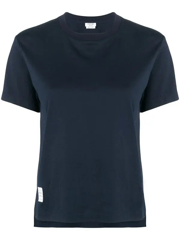 Thom Browne Relaxed Fit Short Sleeve T-shirt - Navy