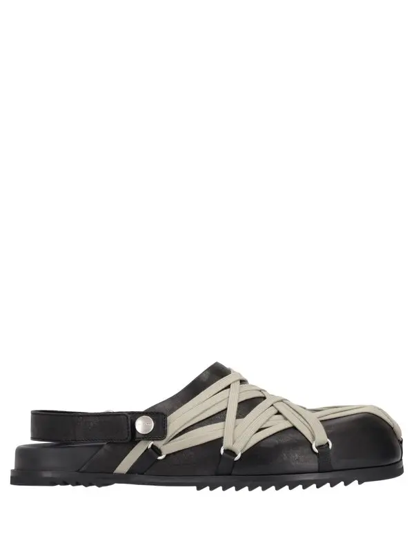 Rick Owens Megalace Mule Granola - Black