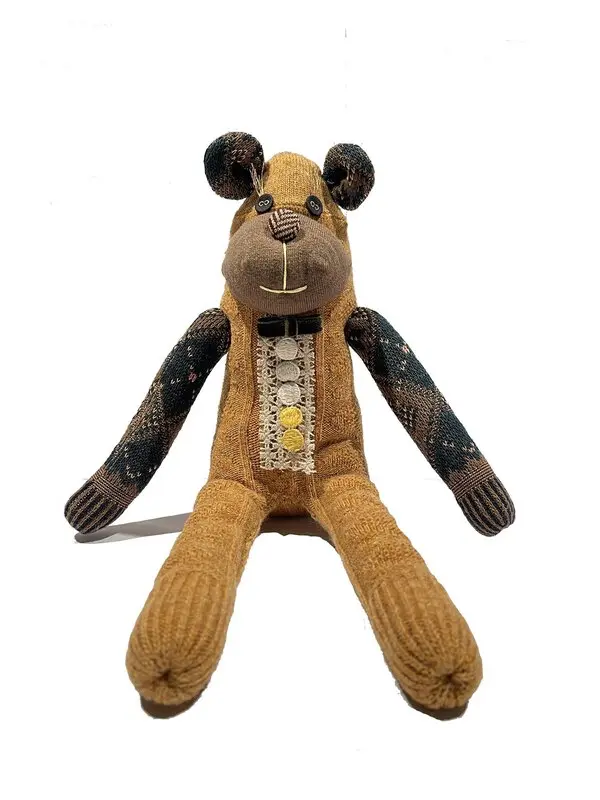 ANTIPAST Knitted Doll - Brown