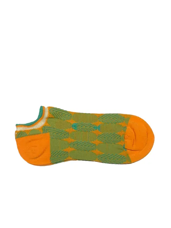 ANTIPAST Patterned Short Socks - Orange