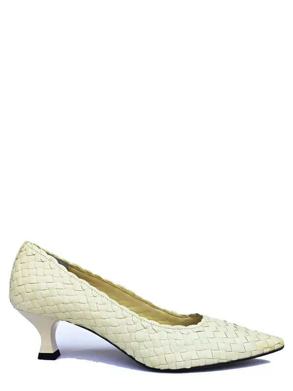 LA ROSE Carol Wooden Pumps - Maiz