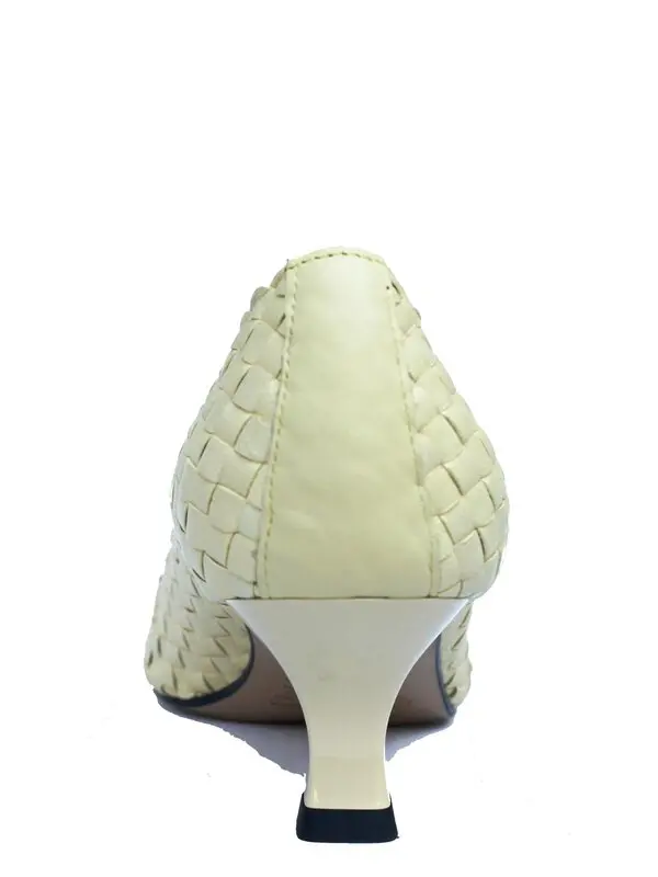 LA ROSE Carol Wooden Pumps - Maiz