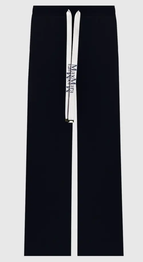 Max Mara Knitted Jersey Pant - Blu Marino