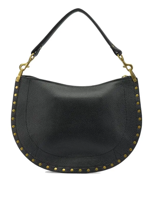 Isabel Marant Oskan Soft Zip Medium Shoulder Bag - Black