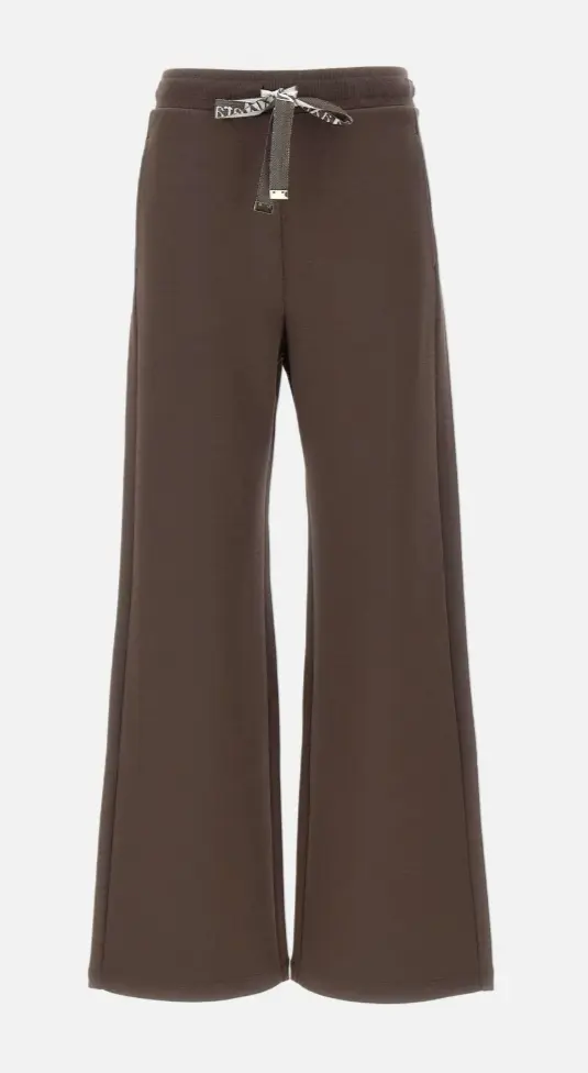 Max Mara Wide-leg Jersey Trousers - Cioccolato