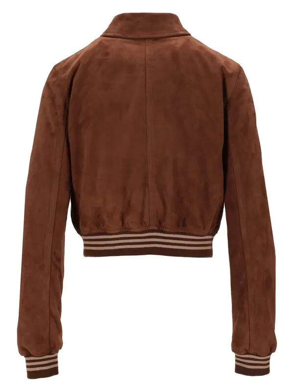 LA ROSE Suede Jacket - Bruciato