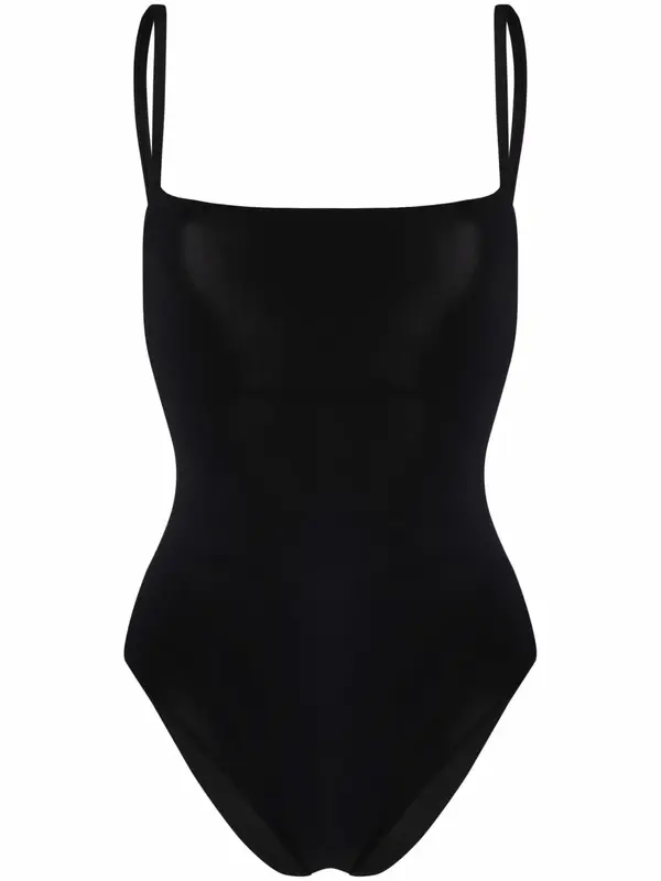LIDO Tre Square Neck One-piece Swimsuit - Black