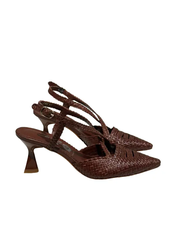 LA ROSE Moritz Pointed Pumps - Caoba