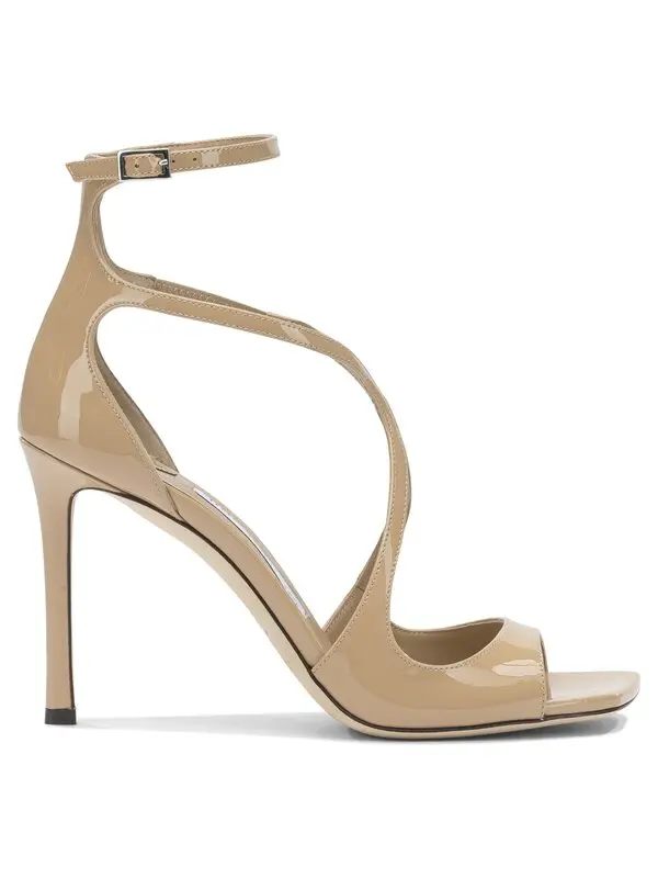 JIMMY CHOO Azia 95mm Heeled Sandals - Beige