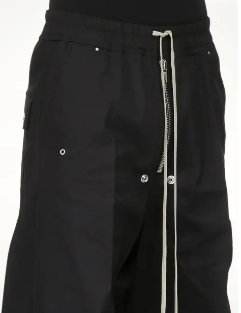 Rick Owens Strapped Wide Bela Trousers - Black