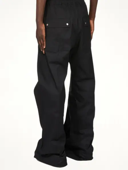 Rick Owens Strapped Wide Bela Trousers - Black