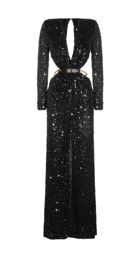 Elisabetta Franchi Belted Dress - Nero