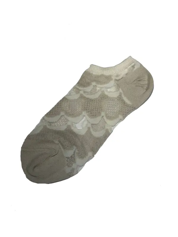 ANTIPAST Lace Ankle Socks - Khaki