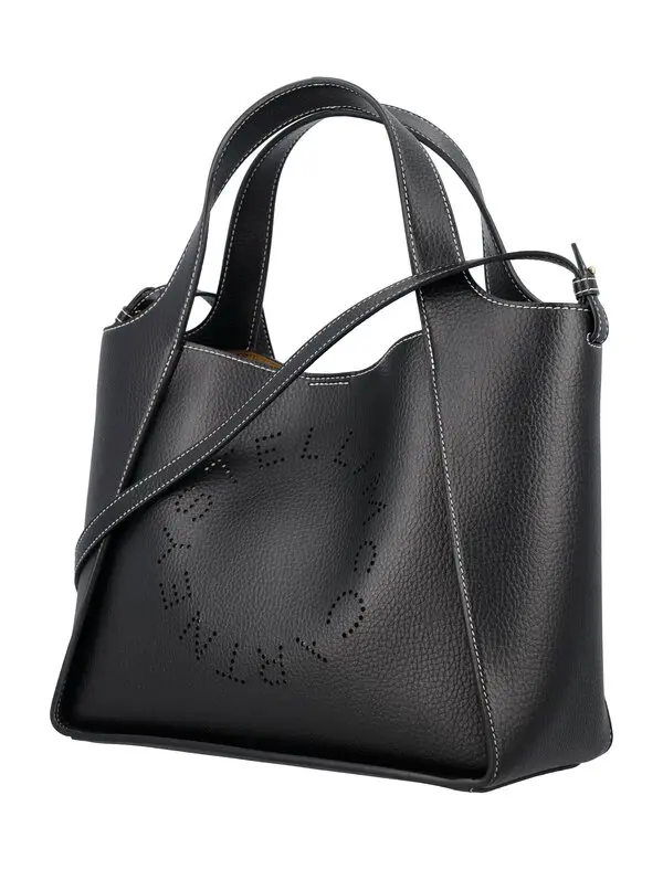 Stella McCartney Grainy Textured Crossbody Bag - Black
