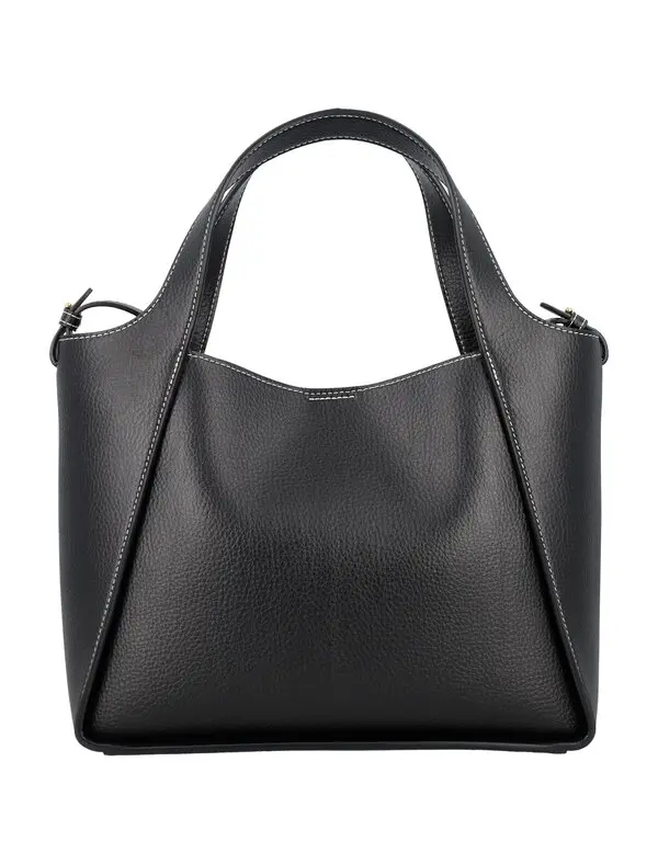 Stella McCartney Grainy Textured Crossbody Bag - Black