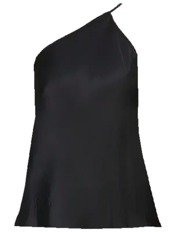 Rick Owens One Shoulder Slip Top - Black