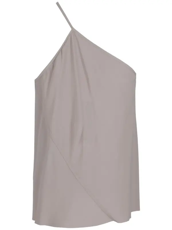 Rick Owens One Shoulder Slip Top - Pearl