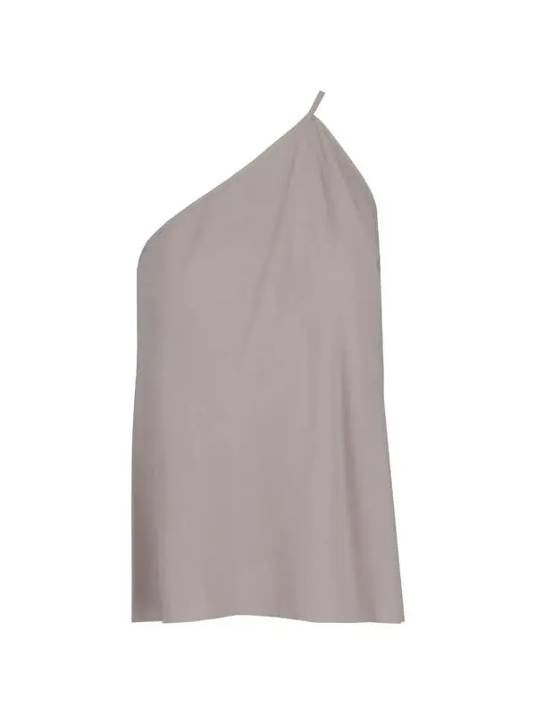 Rick Owens One Shoulder Slip Top - Pearl
