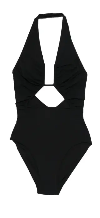 Rick Owens Halter Cut Out One Piece - Black