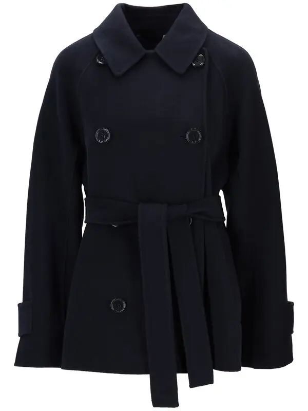 Max Mara Belted Coat - Blu Notte