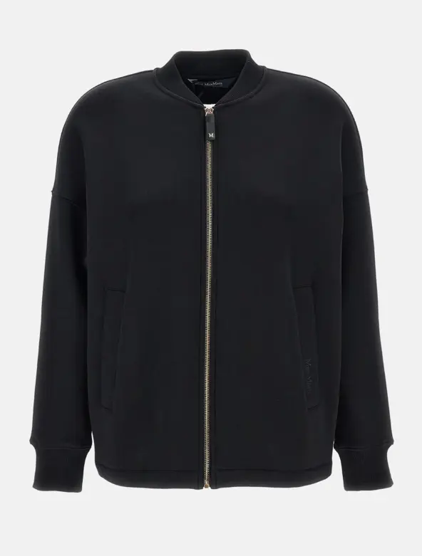 Max Mara Giacca In Jersey - Nero
