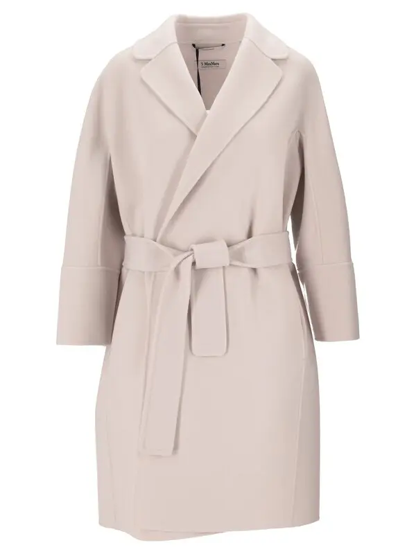 Max Mara Cappotto In Tessuto - Avorio