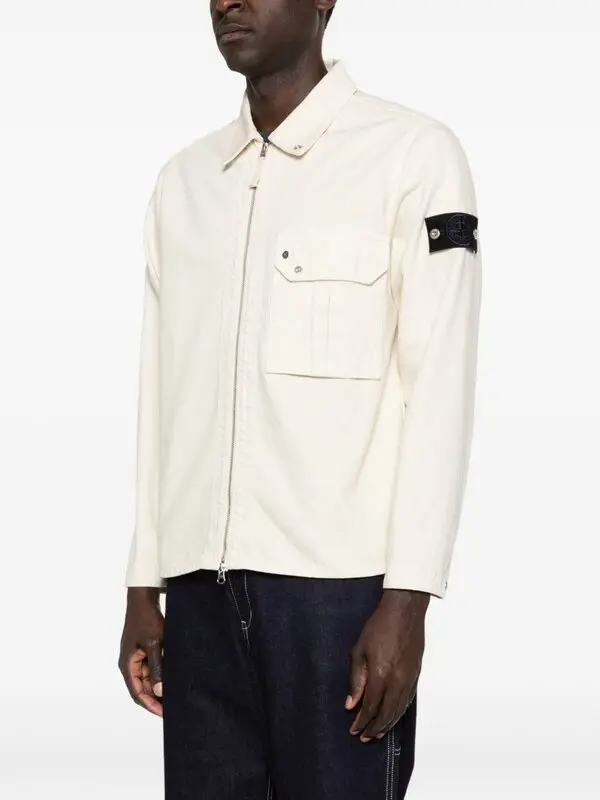 Stone Island Logo Cotton Jacket
