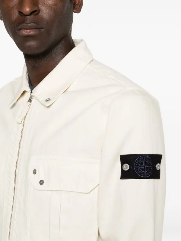 Stone Island Logo Cotton Jacket