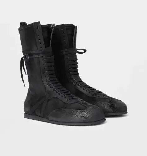 ANN DEMEULEMEESTER Fides Soft High-top Sneakers