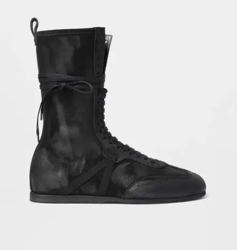 ANN DEMEULEMEESTER Fides Soft High-top Sneakers