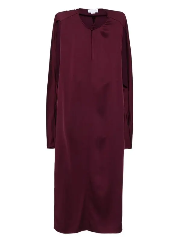 Stella McCartney Midi Dress With Cut-out Detail - Bordeaux