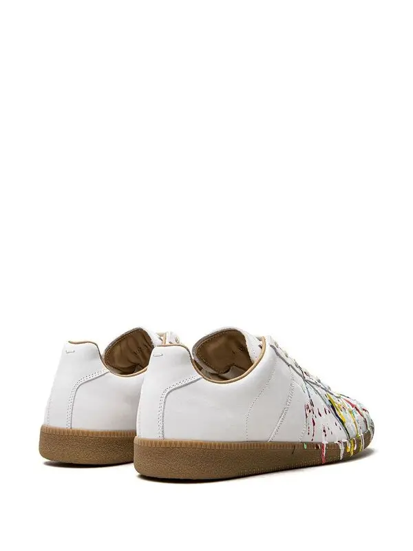 MAISON MARGIELA Replica Paint Splatter Sneakers - Off White/paint.