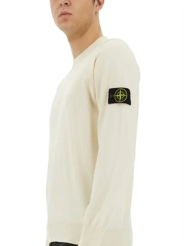 Stone Island Maglia Logo Cotton Top