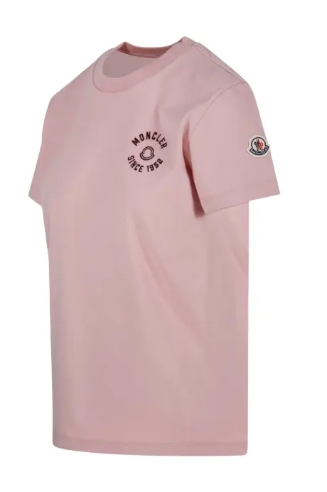 Moncler Short Sleeve T-shirt - Pastel Pink