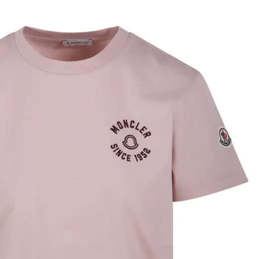 Moncler Short Sleeve T-shirt - Pastel Pink