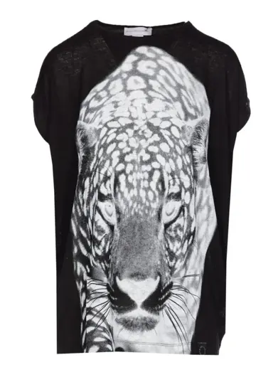 Stella McCartney Cloud Leopard T-shirt - Black