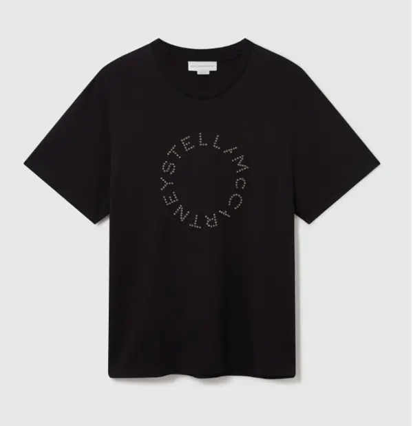 Stella McCartney Hardware Logo Boyfriend T-shirt - Black