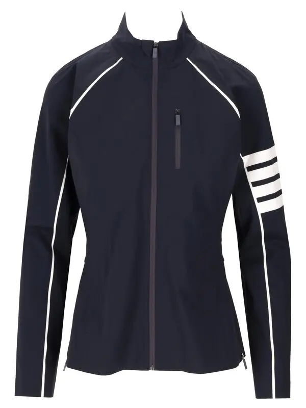 Thom Browne Compression Zip Up Jacket With 4-bar
