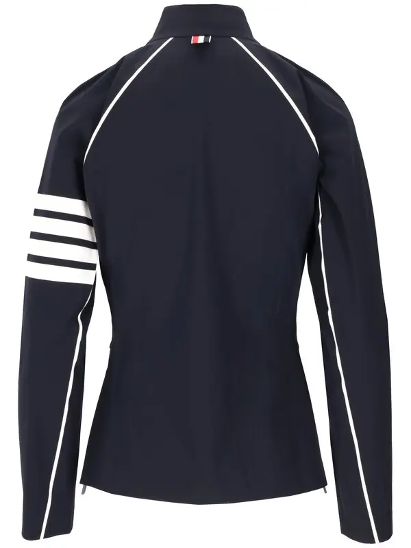 Thom Browne Compression Zip Up Jacket With 4-bar