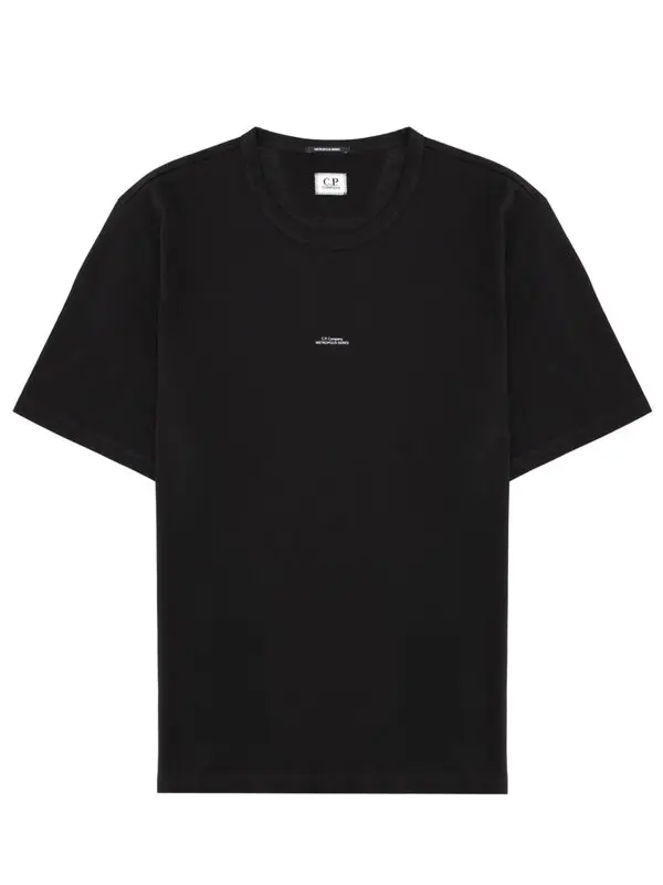 C.P. COMPANY T Shirt With Logo - Black