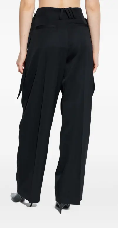 Attico Long Pant In Wool Gabardine
