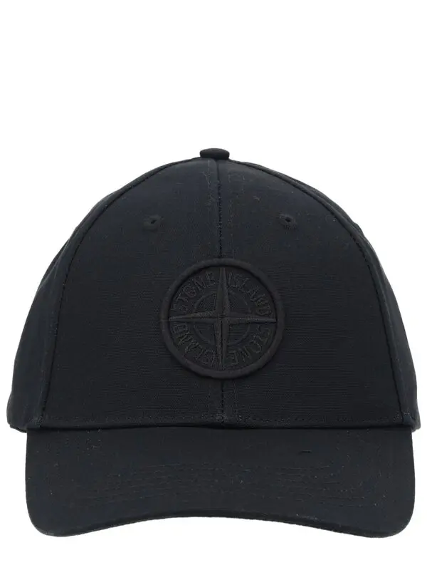 Stone Island Baseball Cap With Logo - Black