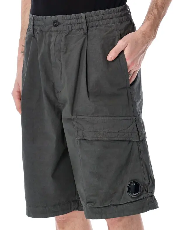 C.P. COMPANY Boxy Cargo Shorts - Dk Grey