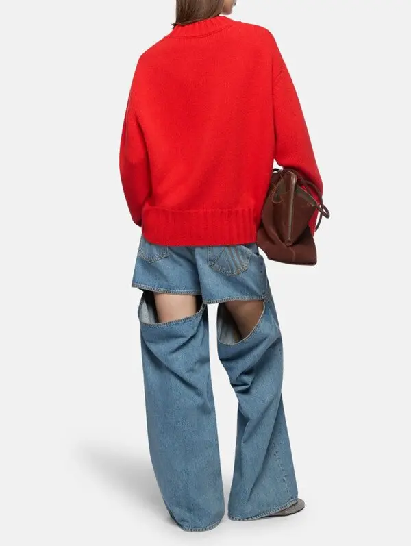 Attico Wool Cashmere Sweater - Red