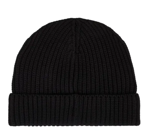 Moncler Ribbed Beanie - Black