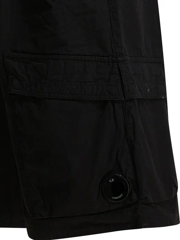 C.P. COMPANY Micro-reps Cargo Shorts - Black