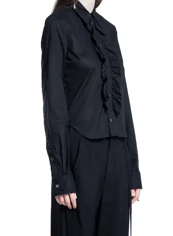 ANN DEMEULEMEESTER Erma Slim-fit Ruffled Shirt