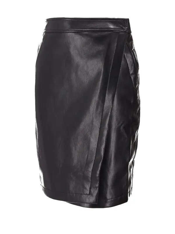 ANINE BING Alanis Recycled Leather Skirt